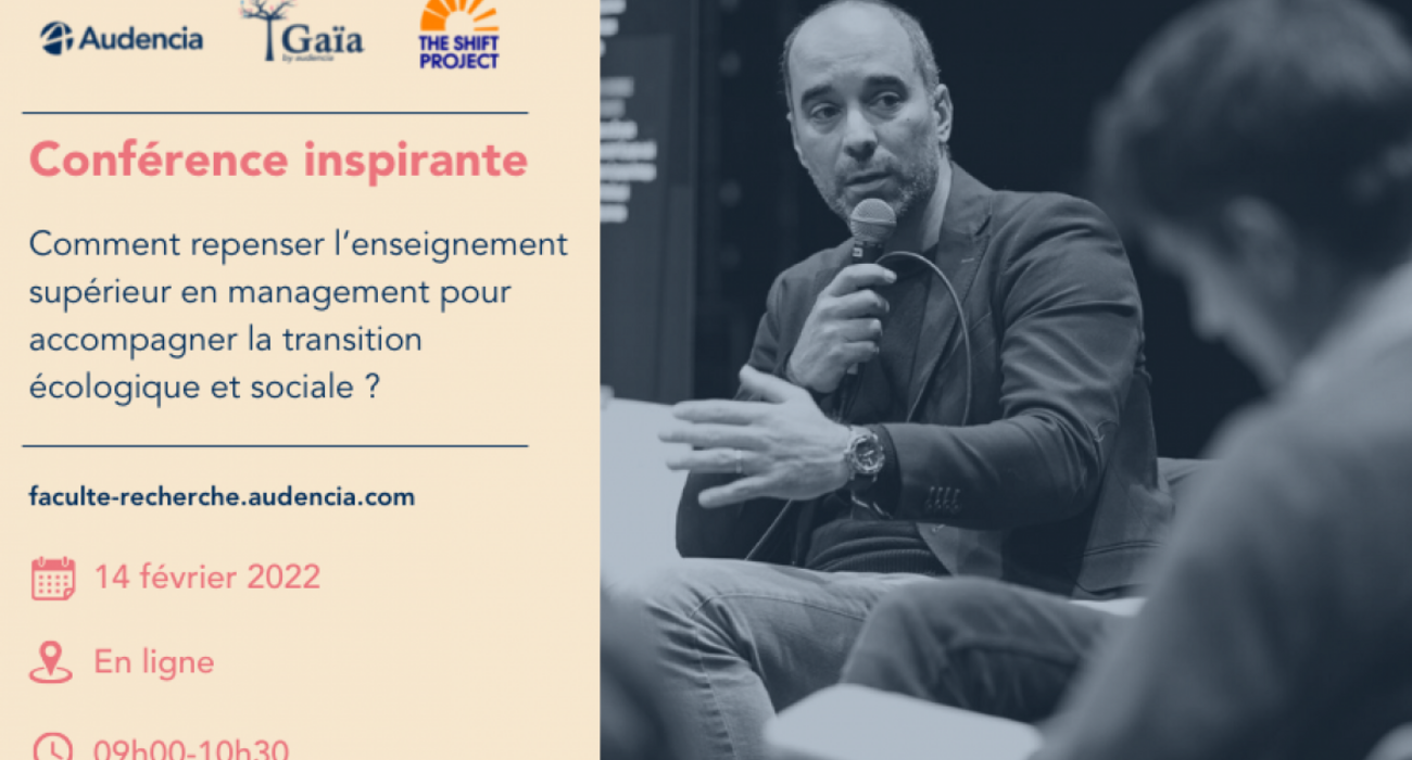 REPENSER L'ENSEIGNEMENT FACE AUX ENJEUX ÉCOLOGIQUES, SOCIAUX | Audencia