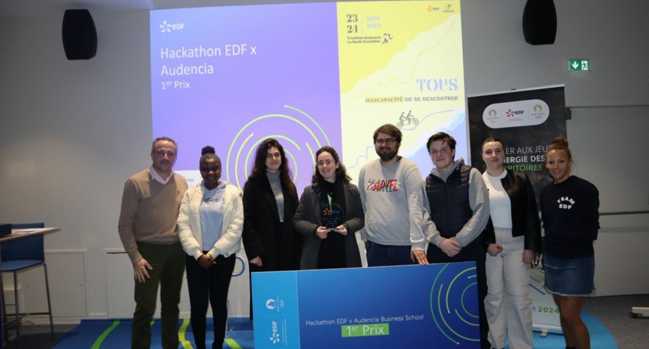 Bravo à l’équipe gagnante du Hackathon Audencia X EDF ! | Audencia
